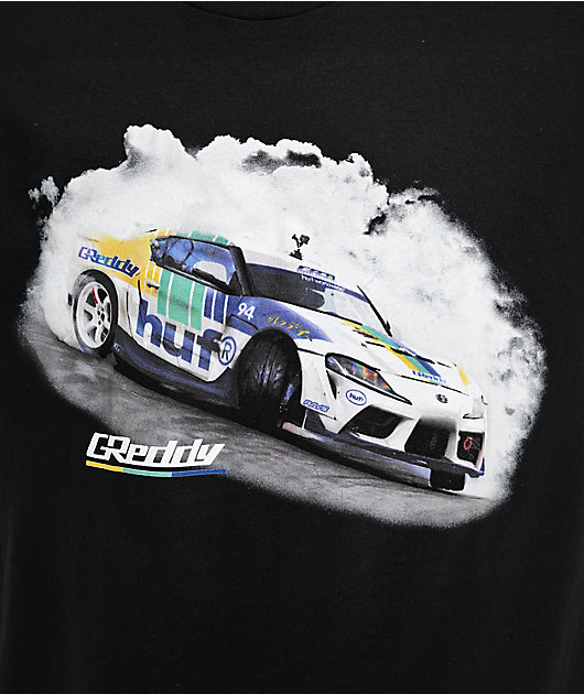 HUF x GReddy Performance Black T-Shirt | Zumiez