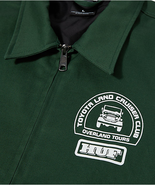 HUF x Land Cruiser Parts & Service Forest Green Jacket | Zumiez