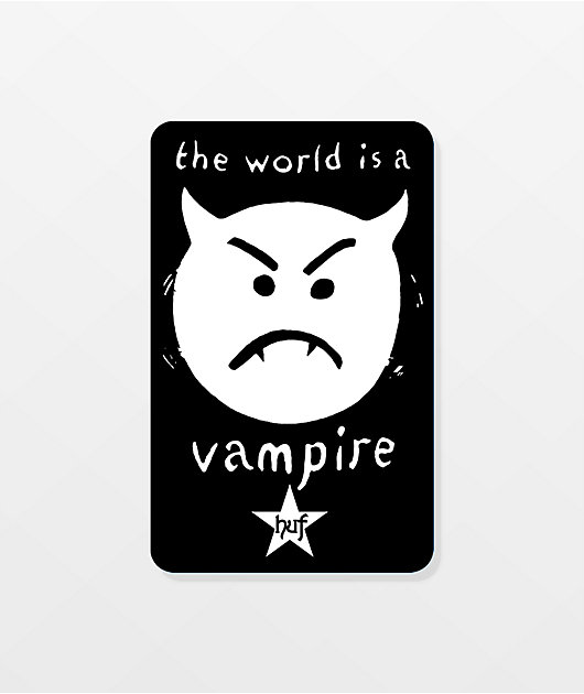 HUF x Smashing Pumpkins Vampire Black Sticker | Zumiez