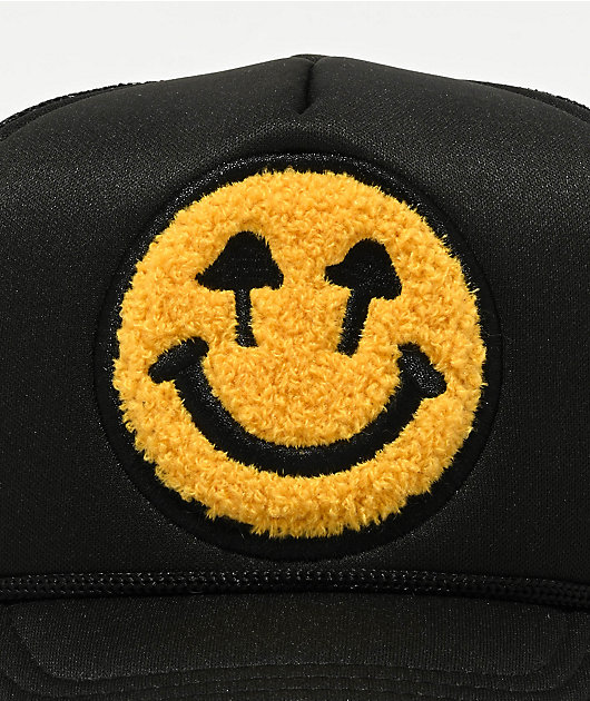 Happy Caps Double Blind Black Trucker Hat | Zumiez