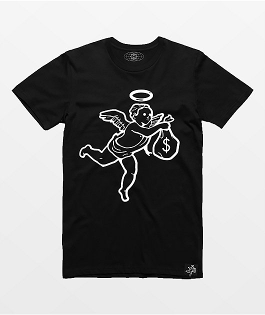 Hasta Muerte Angel Classic Black T-Shirt | Zumiez