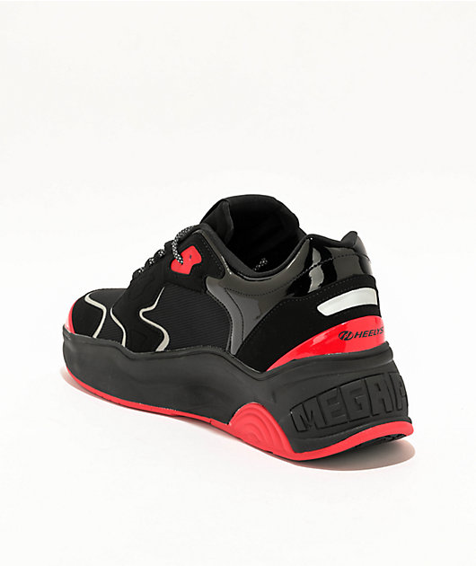 Heelys Mega Pro Black & Red Shoes | Zumiez