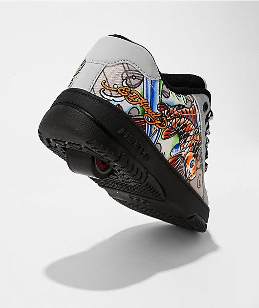 Heelys x Ed Hardy Kolect Koi Grey Shoes | Zumiez