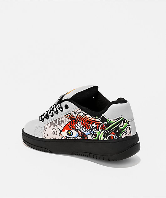 Heelys x Ed Hardy Kolect Koi Grey Shoes | Zumiez