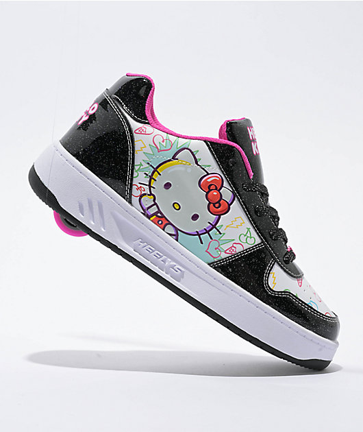 Heelys x Hello Kitty Kids Kama Black & White Shoes | Zumiez