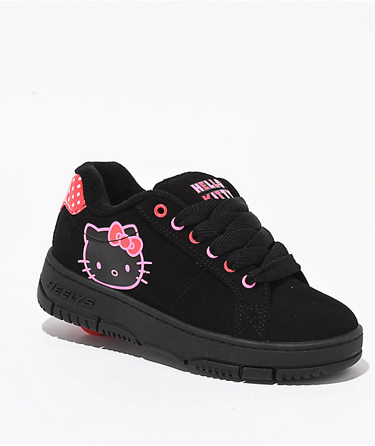 Heelys x Hello Kitty Kids Kolect Black & Pink Shoes | Zumiez