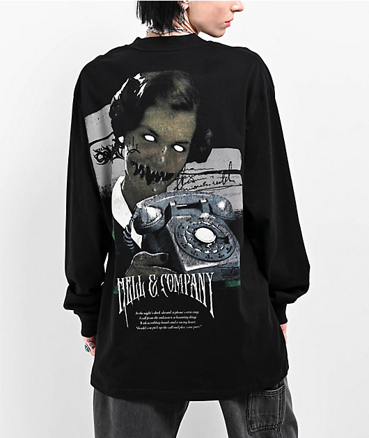 Hell & Company Call Me Black Long Sleeve T-Shirt | Zumiez