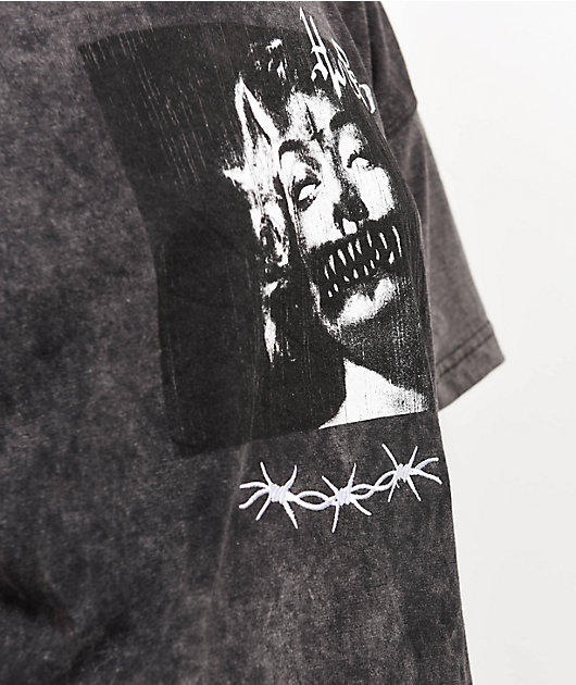 Hell & Company Demon Eyes Black Wash T-Shirt | Zumiez