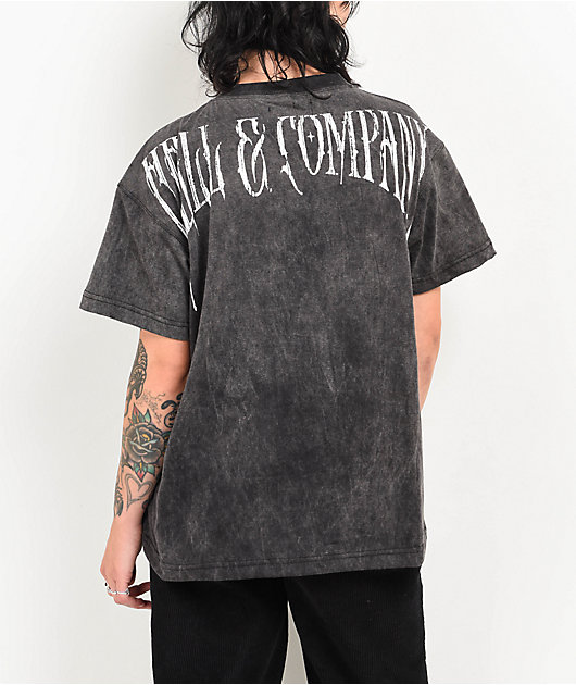 Hell & Company Demon Eyes Black Wash T-Shirt | Zumiez