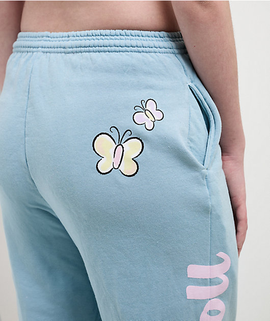 Hello Kitty® & Friends | A.LAB Cinnamoroll™ Pink Ribbon Blue Sweatpants ...