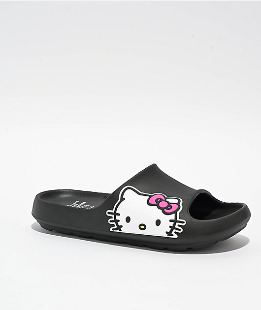 Hello Kitty Black Slide Sandals | Zumiez