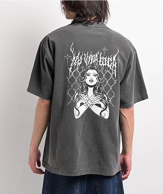Hey Ruca Mi Vida Loca Charcoal T-Shirt | Zumiez