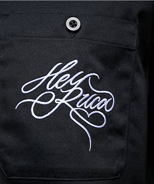Hey Ruca Vivir Con Safos Black Work Shirt | Zumiez