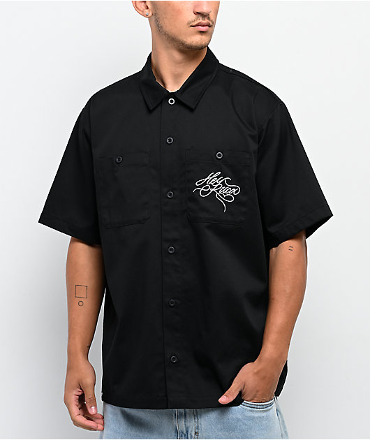 Hey Ruca Vivir Con Safos Black Work Shirt | Zumiez