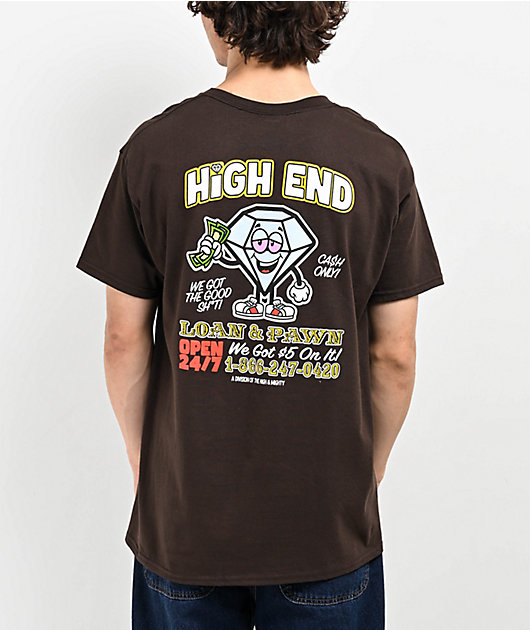 High & Mighty High End Brown T-Shirt | Zumiez