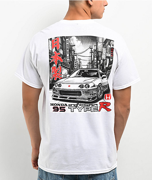 Honda 95 Integra Type R White T-Shirt | Zumiez
