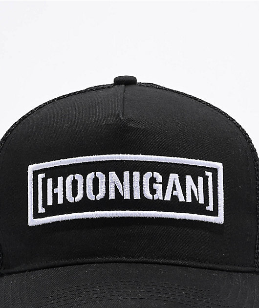 Hoonigan Censor Bar Black Trucker Hat | Zumiez