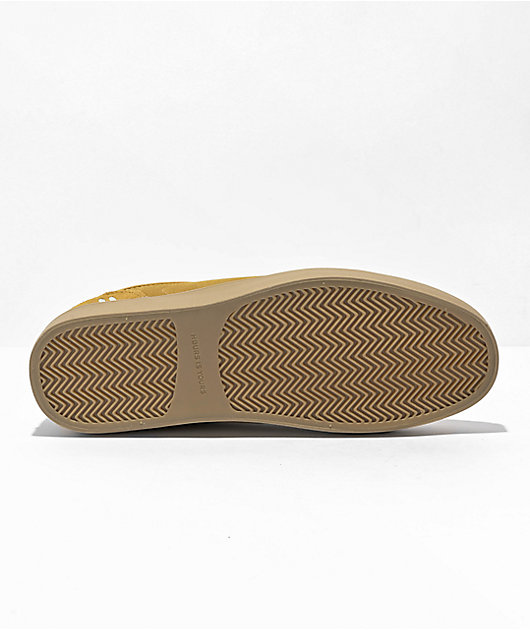 Hours Is Yours Code B Herman Vintage Gold Suede Skate Shoes | Zumiez