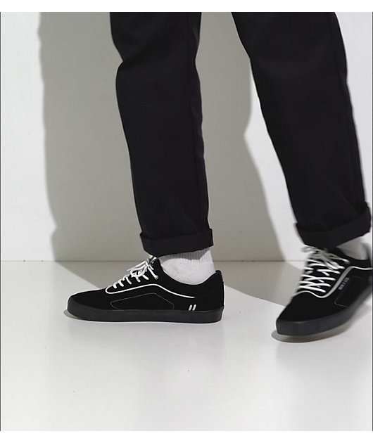 Hours Is Yours Herman Code V2 Black Pinstripe Skate Shoes | Zumiez