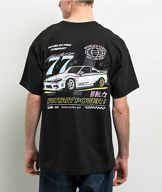 House Of Prix S15 Rotary Power Black T-Shirt | Zumiez