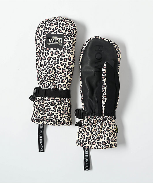 Howl Fairbanks Leopard 10K Snowboard Mittens | Zumiez