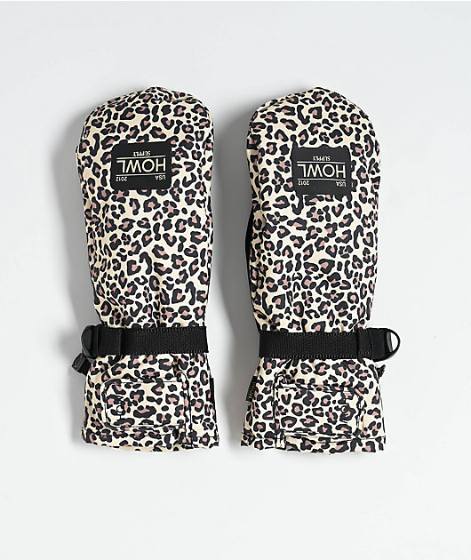 Howl Fairbanks Leopard 10K Snowboard Mittens | Zumiez