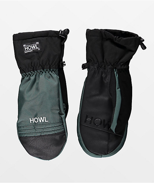 Howl Team Olive Green 10K Snowboard Mittens | Zumiez