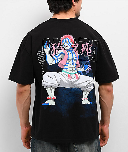 Hypland x Demon Slayer Akaza Black T-Shirt | Zumiez