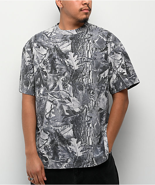 ITA Grey Camo Boxy T-Shirt | Zumiez