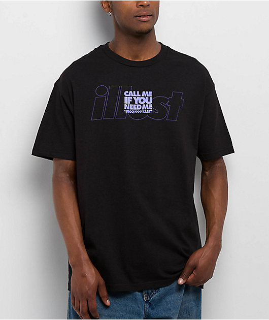 Illest Call Me Black T-Shirt | Zumiez
