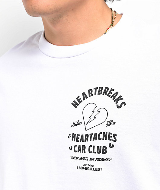 Illest Heartbreaks & Heartaches White T-Shirt | Zumiez