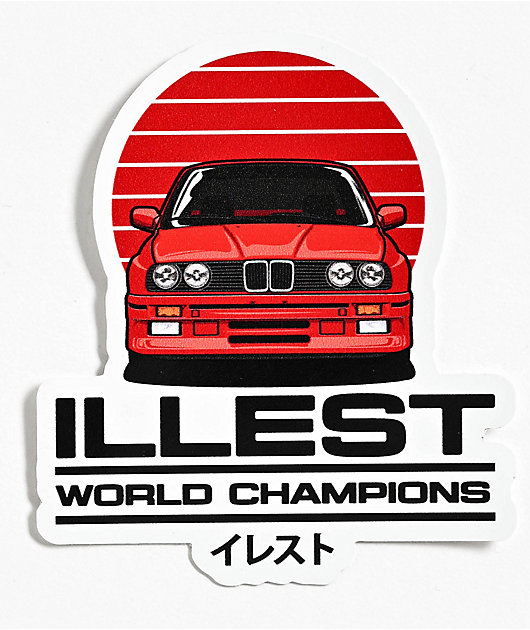 Illest Logo Red Buy (2) ILLEST 6" Sticker Decals (RED) Online At