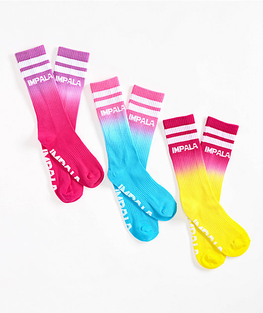 Impala Tropicana 3 Pack Crew Socks | Zumiez