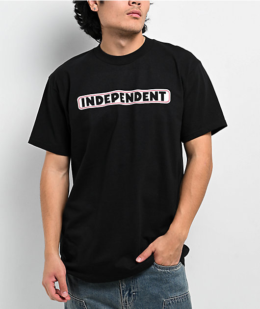 Independent Bar Logo Black T-Shirt | Zumiez