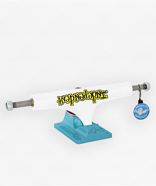 Independent Gonzales 151 Stage 4 White & Blue Skateboard Truck | Zumiez
