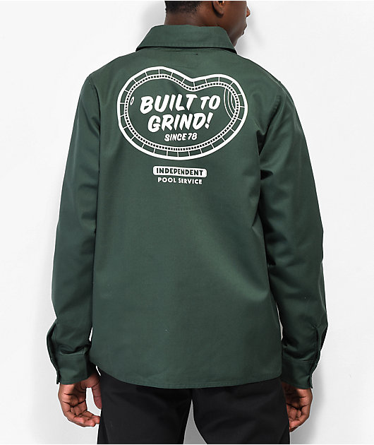 Independent Pool Service Green Work Shirt | Zumiez