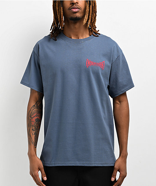 Independent Shatter Span Steel Blue T-Shirt | Zumiez