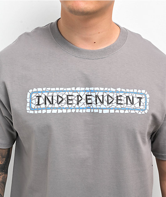 Independent Tile Bar Grey T-Shirt | Zumiez