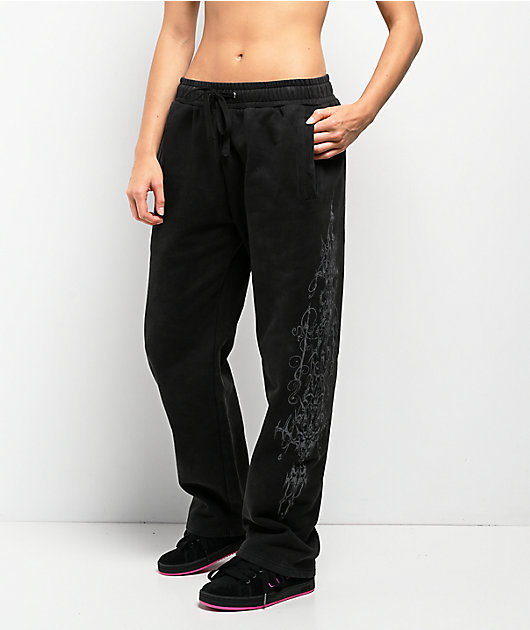 Insomnia Visuals Double Cross Black Sweatpants | Zumiez