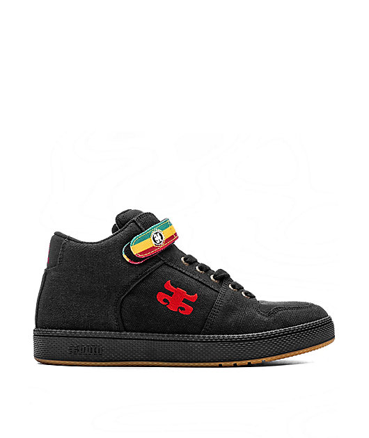 Ipath Grasshopper Black & Rasta Skate Shoes | Zumiez