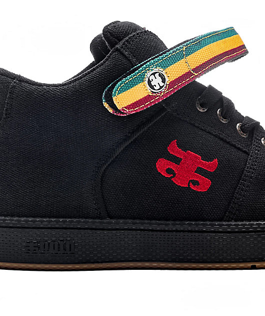 Ipath Grasshopper Black & Rasta Skate Shoes | Zumiez