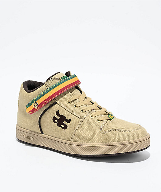 Ipath Grasshopper Tan Hemp Rasta Skate Shoes | Zumiez