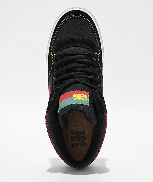 Ipath Reed Black & Rasta Skate Shoes | Zumiez