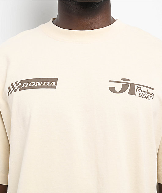 JT Racing x Honda Kyle Cream T-Shirt | Zumiez
