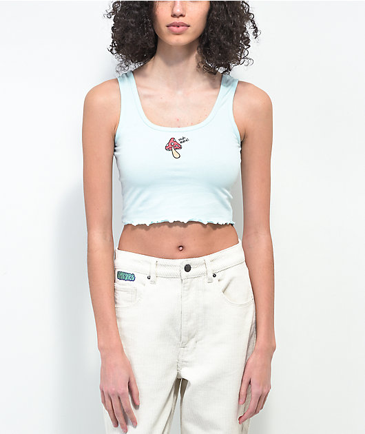 JV by Jac Vanek High There Blue Crop Tank Top | Zumiez