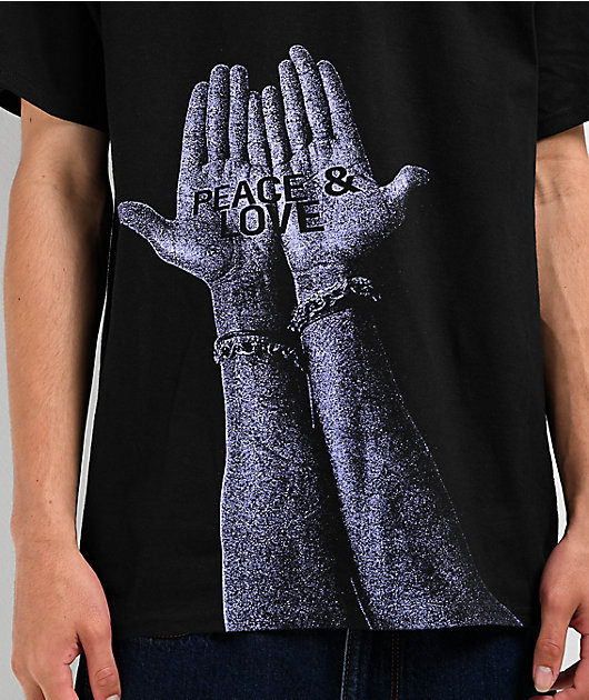 Just Have Fun Peace And Love Black T-Shirt | Zumiez