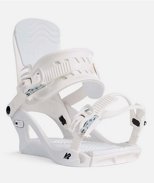 K2 Cassette White Snowboard Bindings | Zumiez