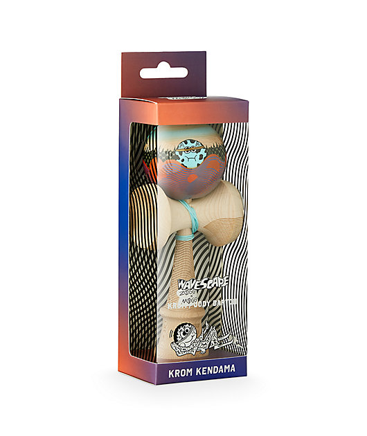 KROM x Jacob Acrobat Zoggy & Moggy Wavescape Kendama | Zumiez
