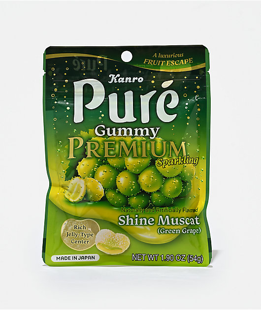 Kanro Puré Green Grape Gummy Candy | Zumiez