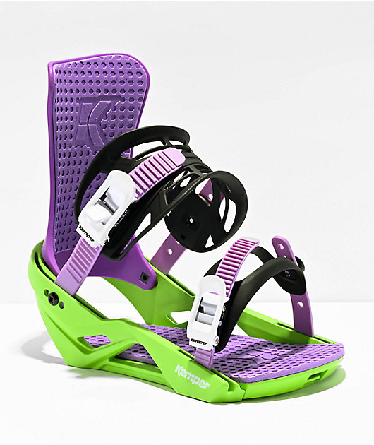 Kemper Freestyle Purple Snowboard Bindings 2024 | Zumiez